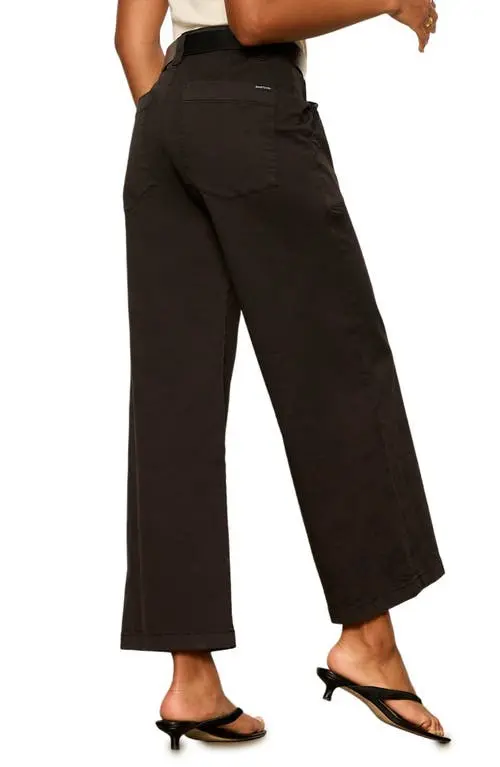 Sanctuary Idol Stretch Twill Wide Leg Ankle Pants