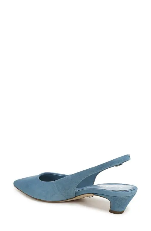 Sam Edelman Finch Slingback Pointed Toe Pump - Azure Blue