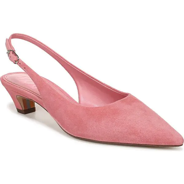 Sam Edelman Finch Slingback Pointed Toe Pump - Silk Rose