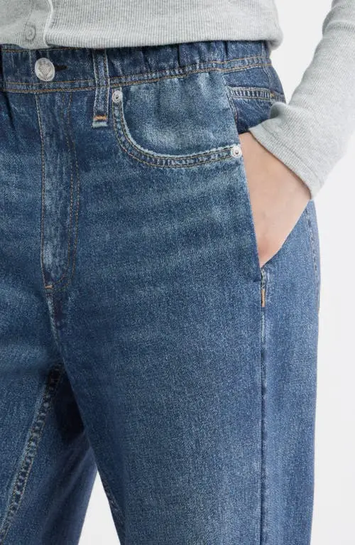 Rag & Bone Rb Miramar Ankle Length Pull On Wide Leg Sweatpant Jeans