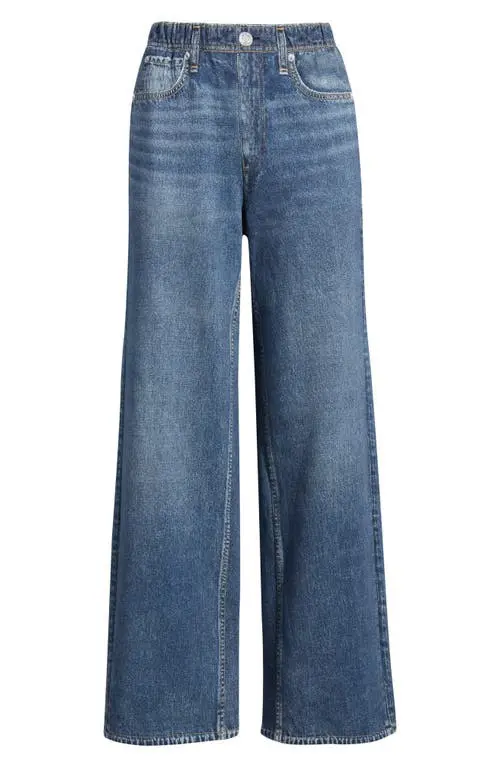 Rag & Bone Rb Miramar Ankle Length Pull On Wide Leg Sweatpant Jeans