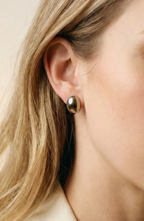 Argento Vivo Oval Stud Earrings - Silver