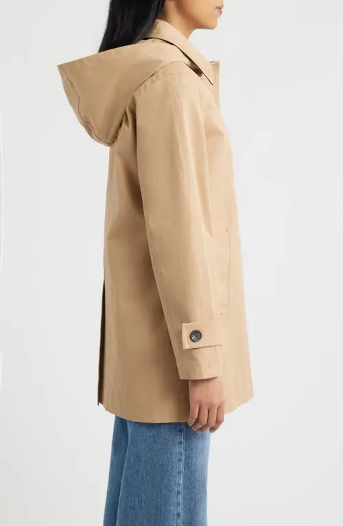 Sam Edelman Hooded Raincoat - Sand