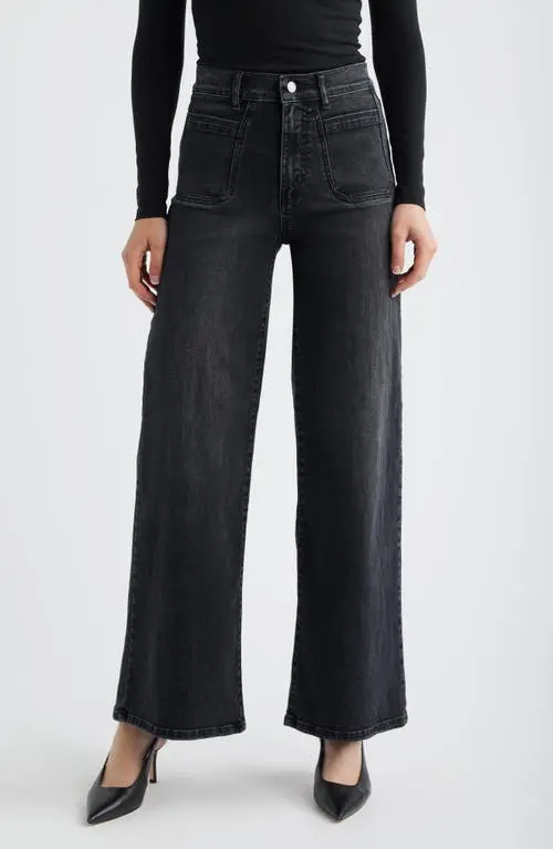 FRAME Le Slim Palazzo Modernist Wide Leg Jeans - Rocket