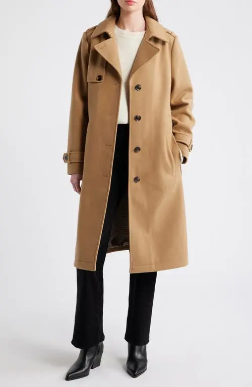 Bcbgmaxazria Belted Trench Coat - Camel