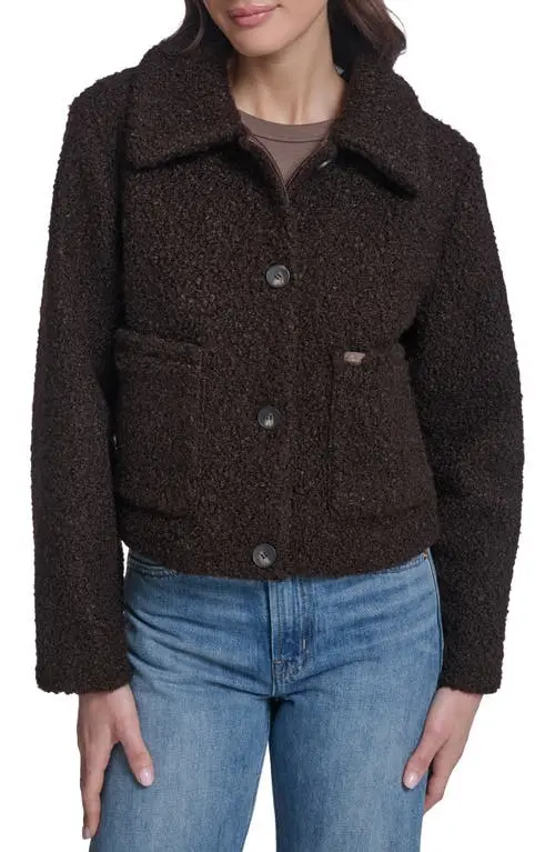 LEVI'S Cropped Bouclé Jacket - Java