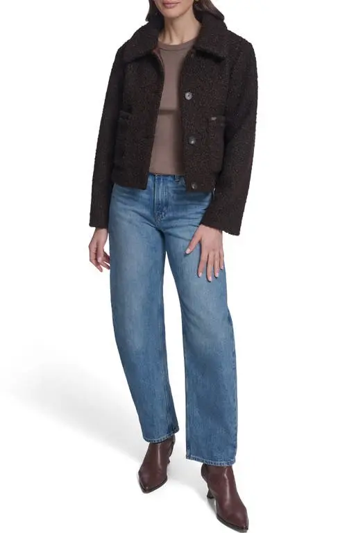 LEVI'S Cropped Bouclé Jacket - Java