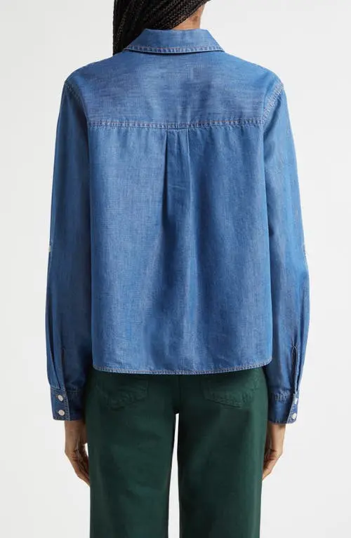 Veronica Beard Catriona Cotton Blend Button-up Shirt