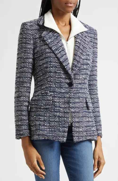 Veronica Beard Healy Tweed Dickey Jacket