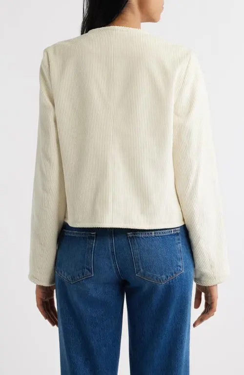 Bernardo Cotton Corduroy Jacket - Cream