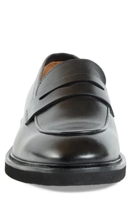 Bruno Magli Volano Penny Loafer - Black Leather