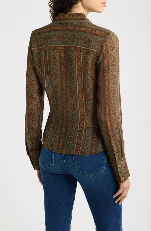 Paige Desano Paisley Button-up Shirt