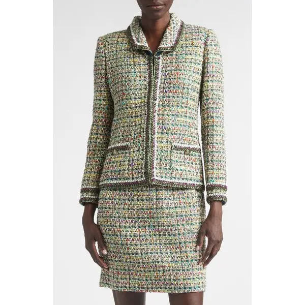 St. John Forest Tweed Jacket
