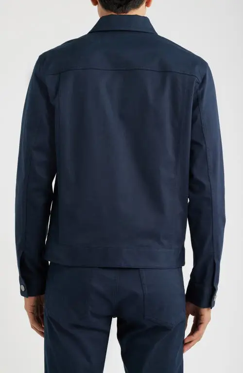 Theory River Neoteric Twill Trucker Jacket - Baltic