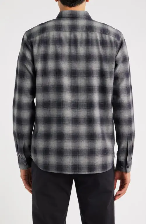 Theory Irving Graident Plaid Button-up Shirt