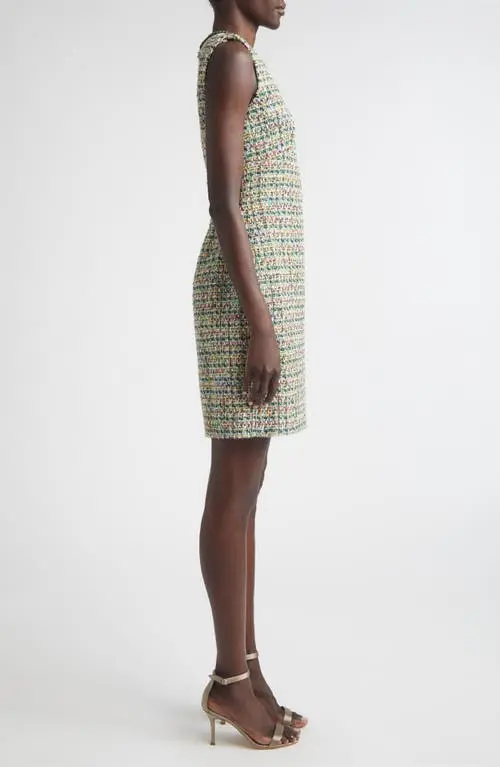 St. John Forest Tweed Dress