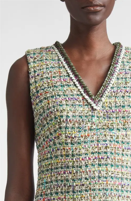 St. John Forest Tweed Dress