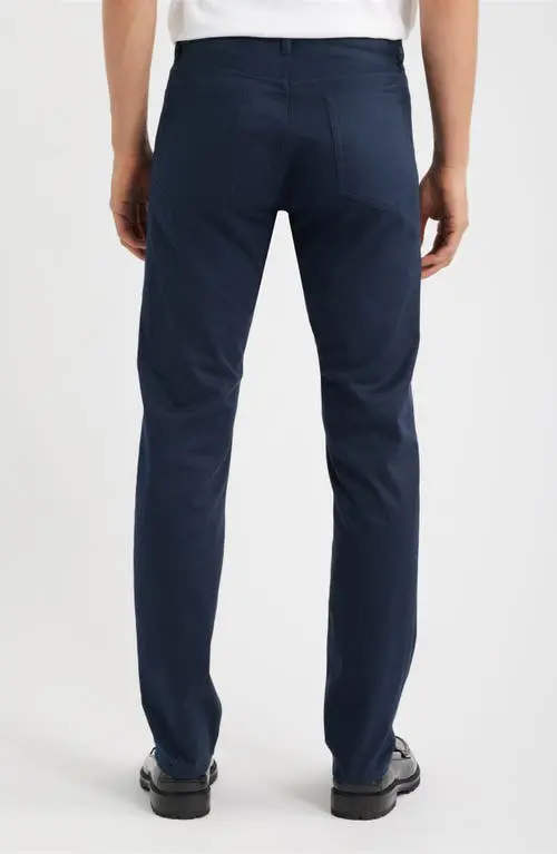 Theory Raffi Soft Stretch Cotton & Lyocell Slim Leg Pants - Baltic