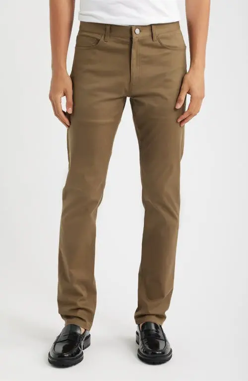 Theory Raffi Soft Stretch Cotton & Lyocell Slim Leg Pants - Duffle