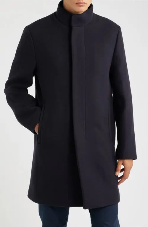 Theory Belvin Longline Coat - Baltic