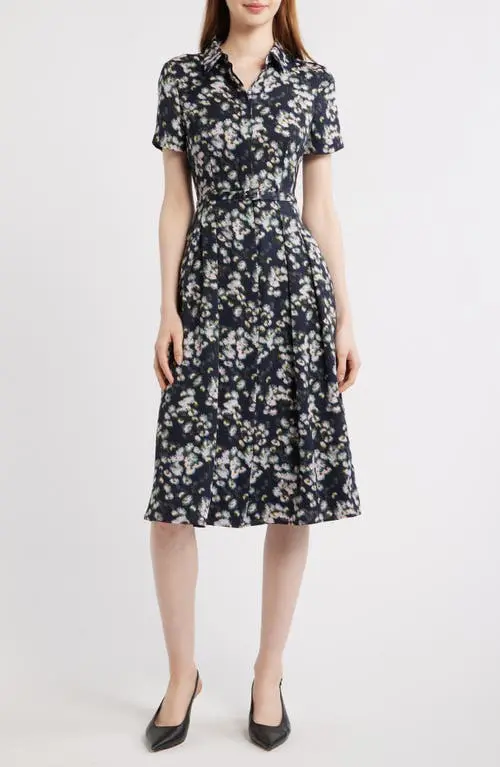 Theory Floral Print Shirtdress