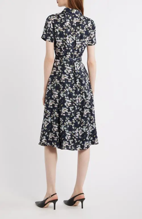 Theory Floral Print Shirtdress