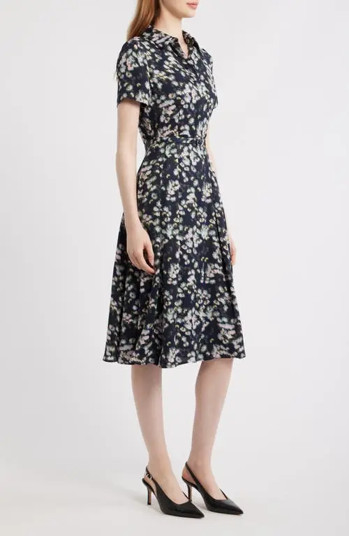 Theory Floral Print Shirtdress