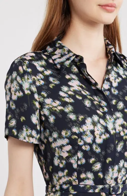 Theory Floral Print Shirtdress