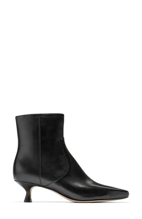 Cole Haan Tyldie Kitten Heel Bootie - Black Leather
