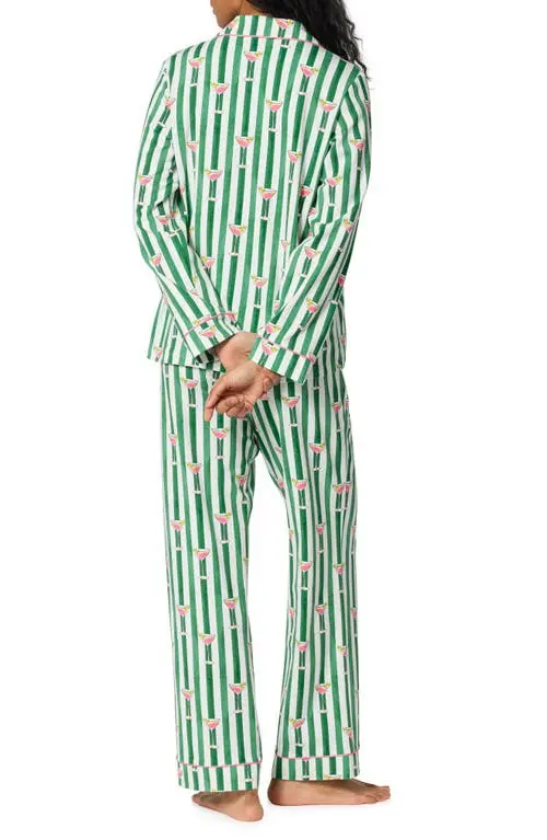 BEDHEAD PAJAMAS Print Stretch Organic Cotton Pajamas - Martini Oclock