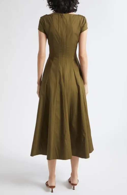 Staud Short Sleeve Wells Dress