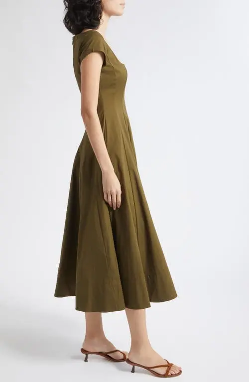 Staud Short Sleeve Wells Dress