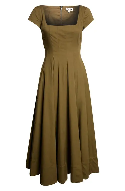 Staud Short Sleeve Wells Dress