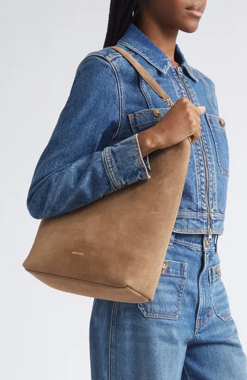 Veronica Beard Small Jour Suede Shoulder Bag