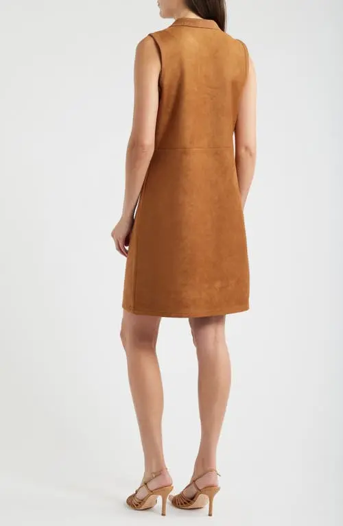 NIC+ZOE Marley Faux Suede Sheath Dress