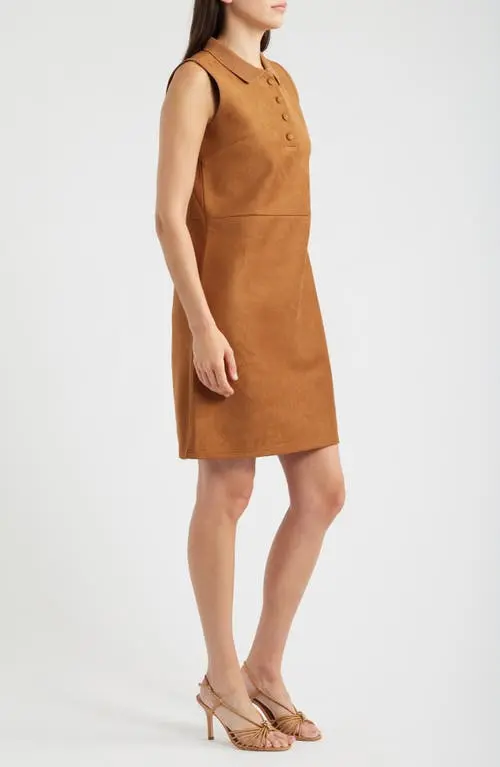 NIC+ZOE Marley Faux Suede Sheath Dress