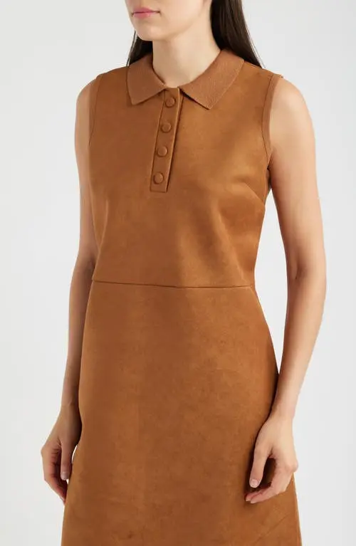 NIC+ZOE Marley Faux Suede Sheath Dress