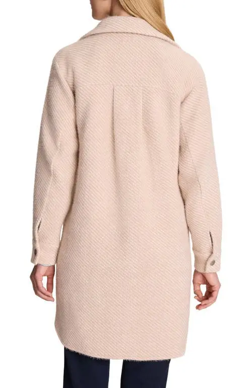 NIC+ZOE Cozy Twill Jacquard Knit Shirt Jacket