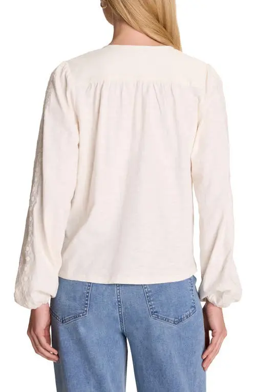 NIC+ZOE Embroidered Poet Top