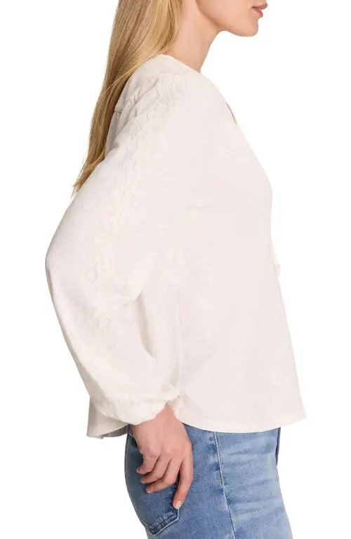 NIC+ZOE Embroidered Poet Top