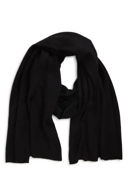 Vince Featherweight Silk & Cashmere Scarf - Black