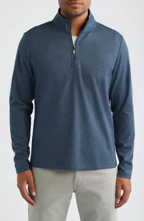 Robert Barakett Rupert Quarter Zip Pullover - Navy