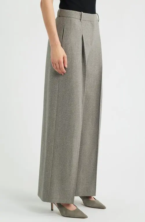 BOSS Tiana Pleated High Waist Wide Leg Pants