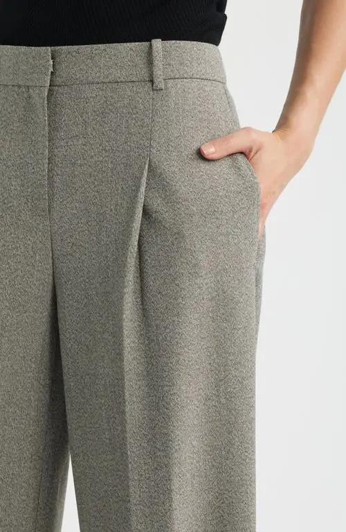 BOSS Tiana Pleated High Waist Wide Leg Pants