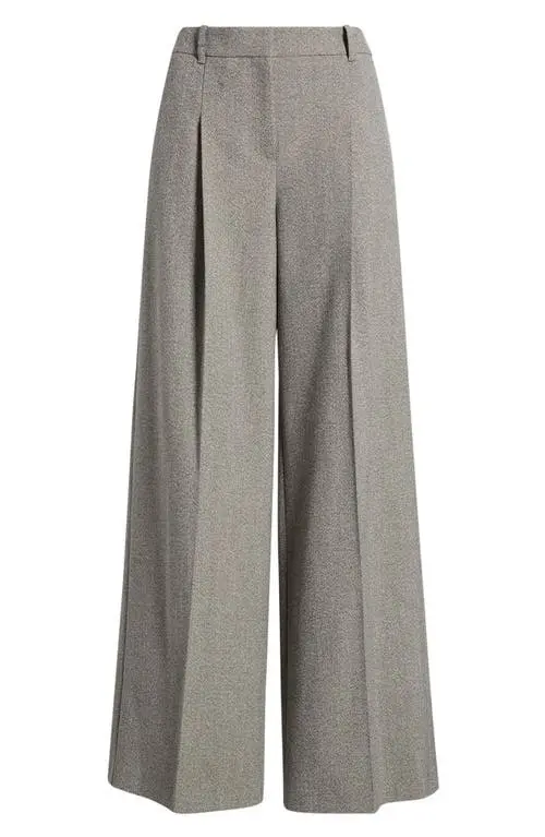 BOSS Tiana Pleated High Waist Wide Leg Pants