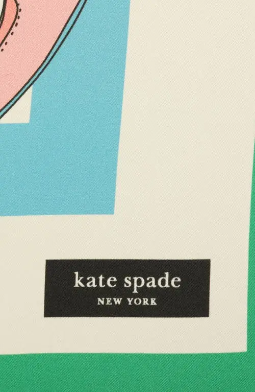Kate Spade New York Shoes Print Silk Square Scarf