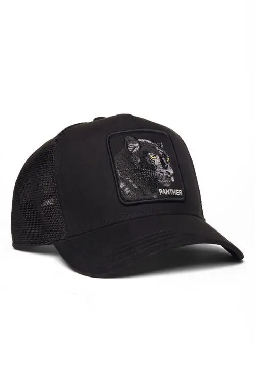 GOORIN BROS Panther Patch Faux Suede Snapback Trucker Hat