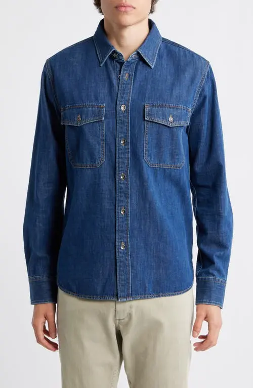 Rag & Bone Infuse Denim Button-up Shirt - Luke
