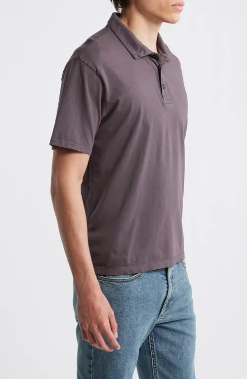 Rag & Bone Garment Dye Polo - Coal Grey