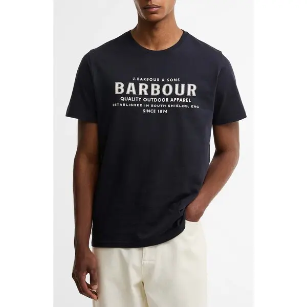 Barbour Logo Graphic T-shirt - Dark Navy